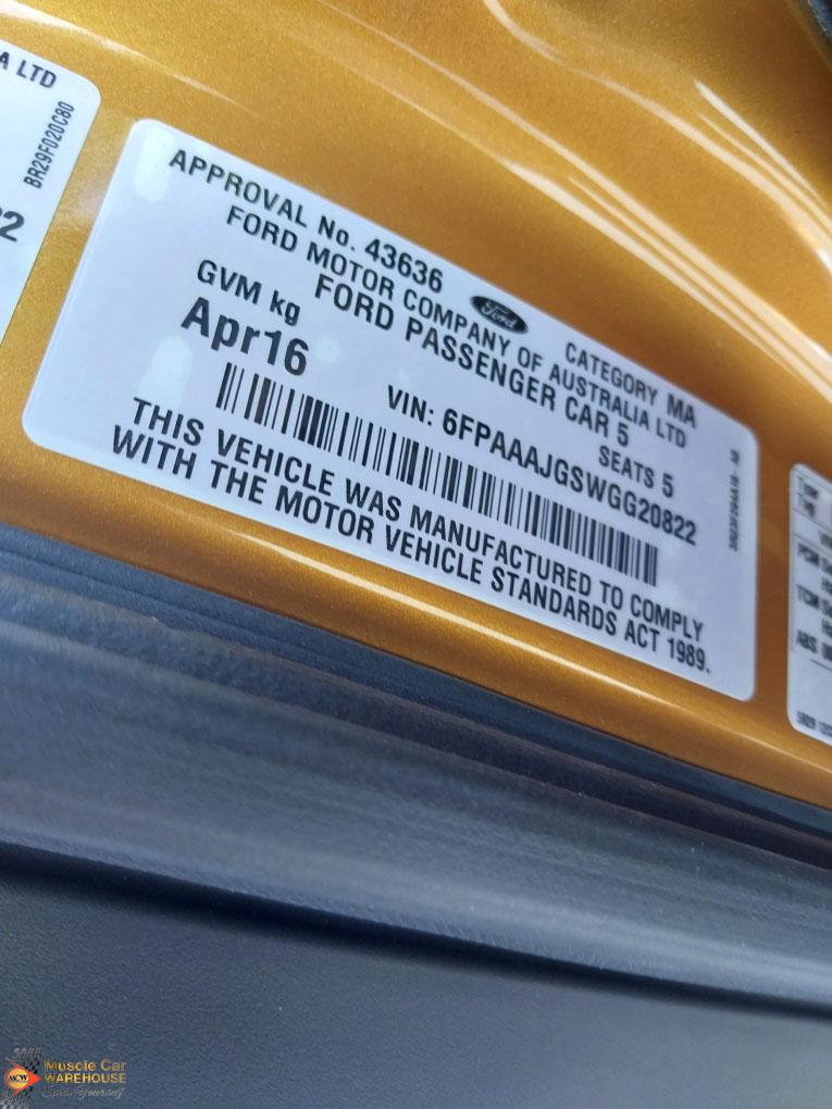 2016 Ford Falcon FGX XR8 Sprint - Muscle Car Listing - Muscle Car Warehouse